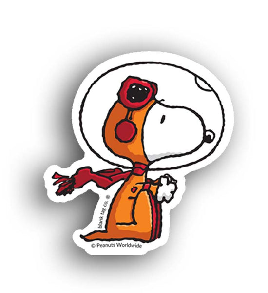 Astronaut Snoopy Sitting Sticker – Space Shuttle Endeavour Store