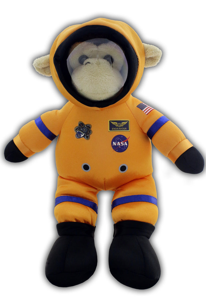 “ACES” Orange Plush Space Monkey – Space Shuttle Endeavour Store